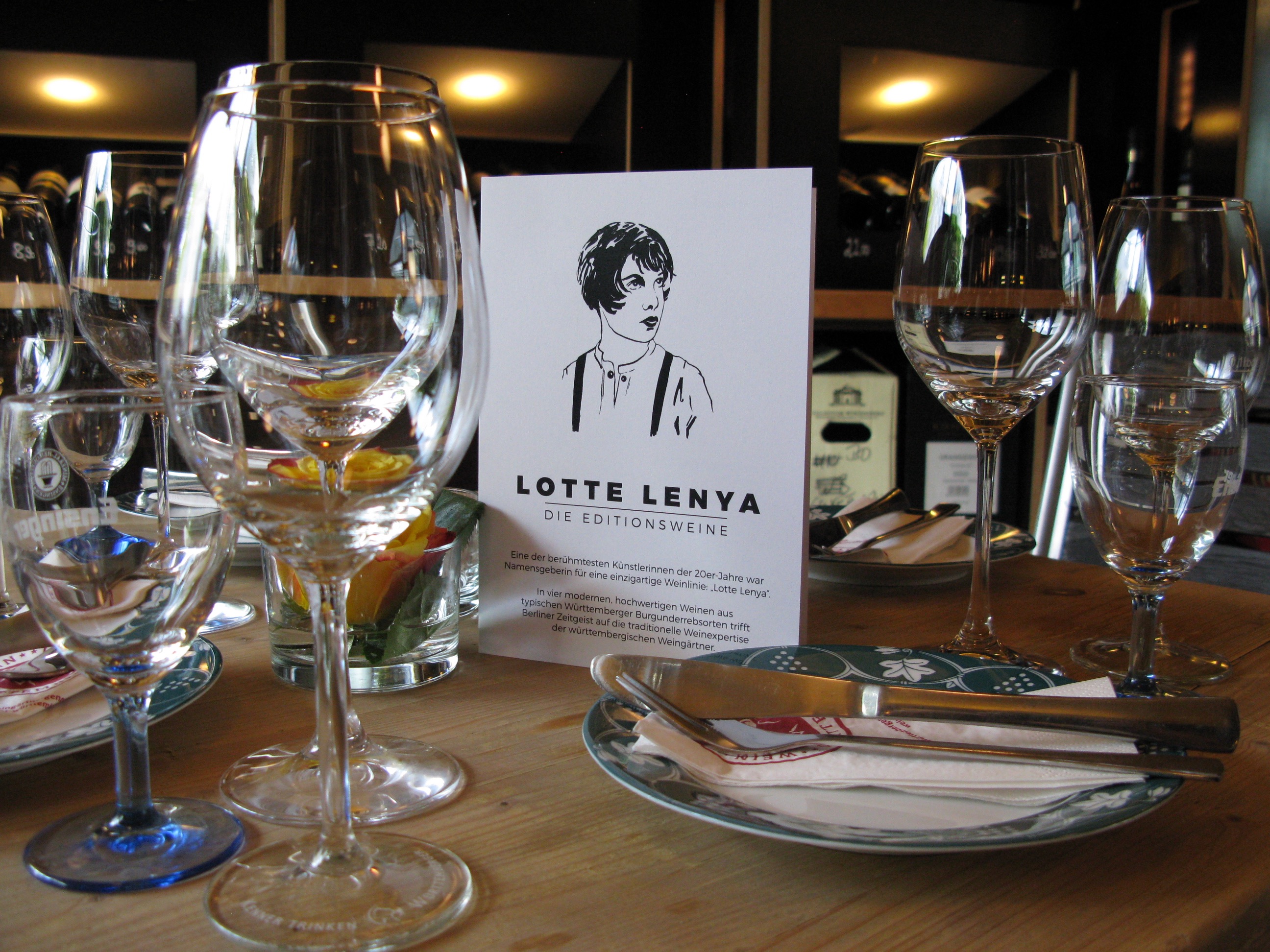 Berlin trifft Württemberg: Lotte Lenya-Weinlinie gelauncht ...
